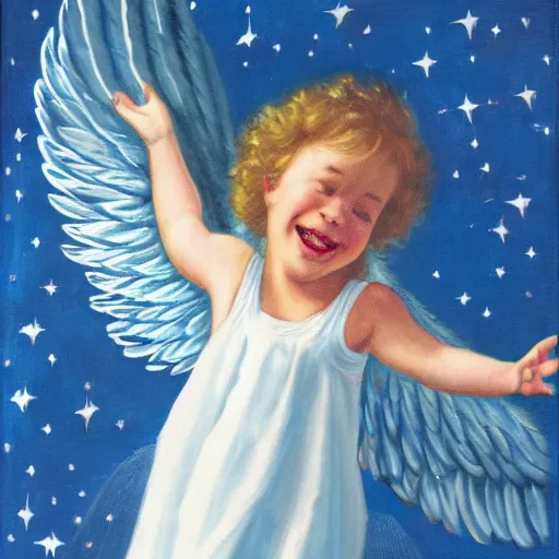 a cute little boy with a round cherubic face, blue | Stable Diffusion ...