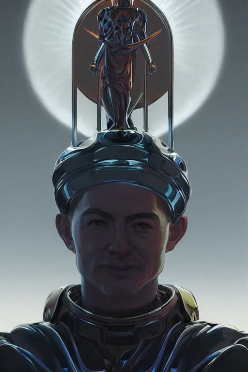 portrait of master chef with a halo behind him, | Stable Diffusion ...