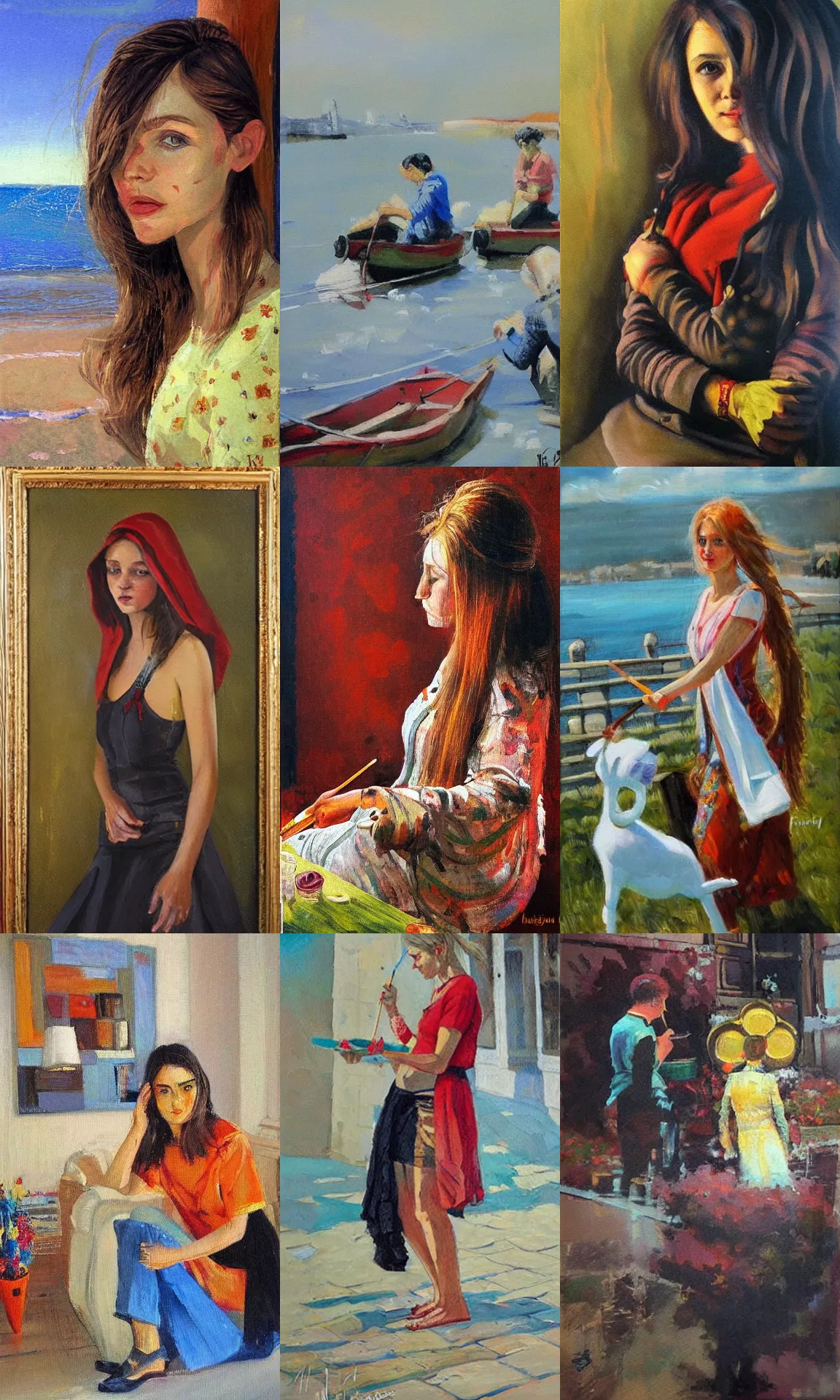 painting by nikolay feshin | Stable Diffusion