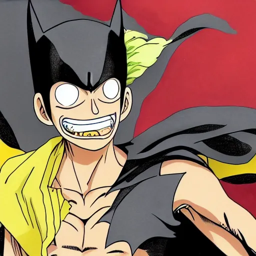 Luffy as The Batman | Stable Diffusion