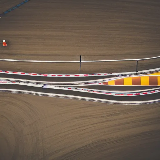 A race track from above, depth of field, professional | Stable Diffusion