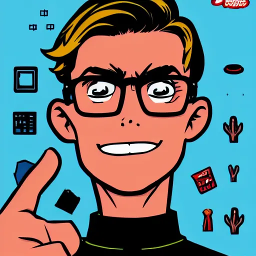 a skinny computer nerd taking over the world, in the | Stable Diffusion ...