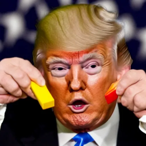 donald trump eating crayons, reuters news photo | Stable Diffusion ...