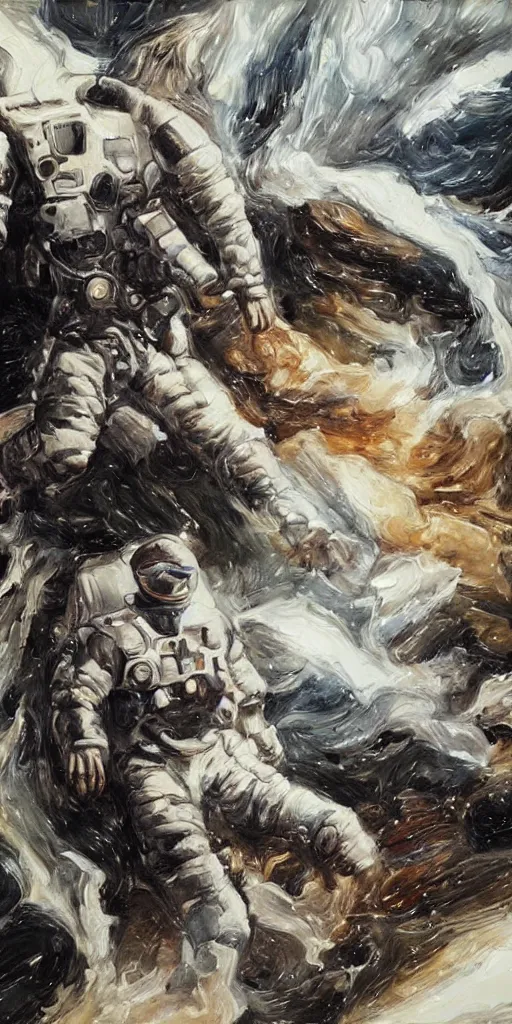 oil painting scene from Interstellar movie art by kim | Stable ...