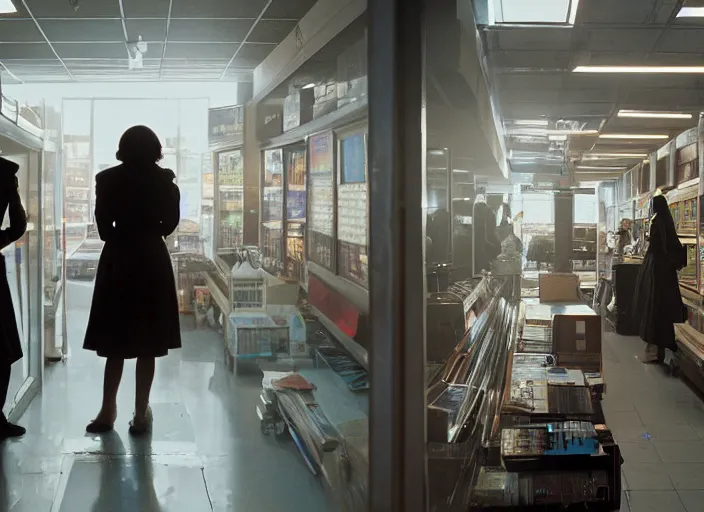 cinematic wide shot of backlit windows of a narrow | Stable Diffusion ...