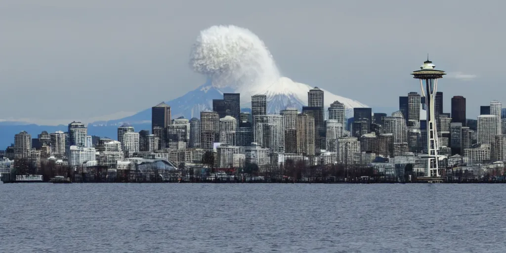 seattle being destroyed by a sea monster | Stable Diffusion | OpenArt