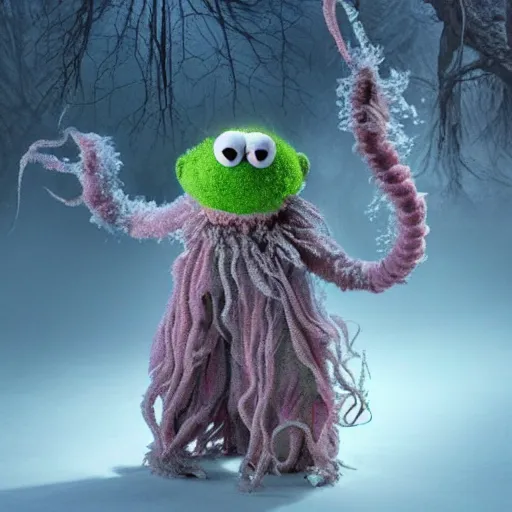 fluffy humanoid ethereal live action muppet wraith | Stable Diffusion ...
