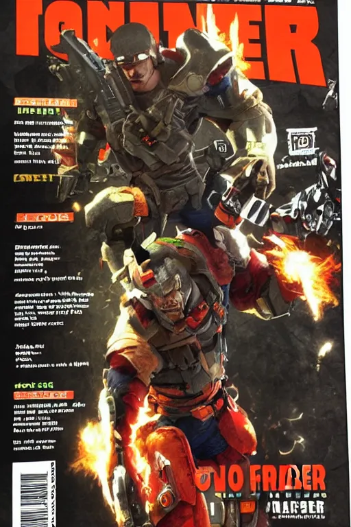 a scan of the cover of a game informer magazine | Stable Diffusion ...