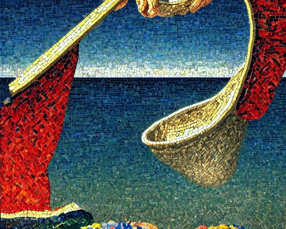 an achingly beautiful mosaic of the scales of justice | Stable ...