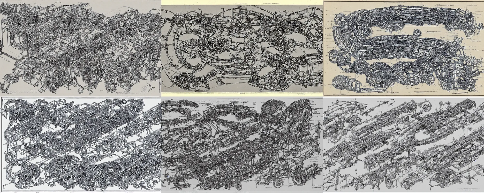 blueprint of a mechanical centipede | Stable Diffusion | OpenArt