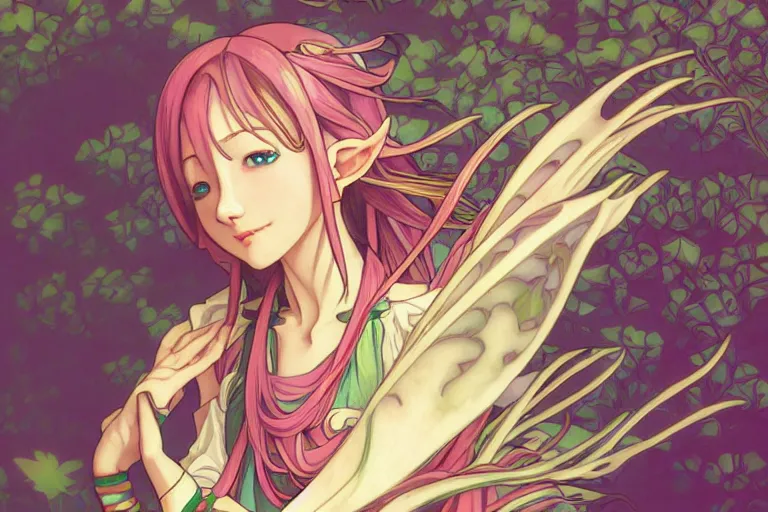 elegant elf girl,noble, detailed, yuya nagai, last | Stable Diffusion