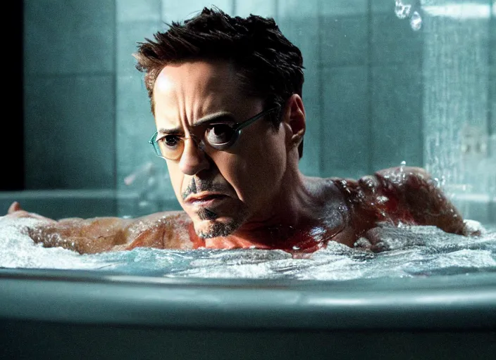 film still of Robert Downey Jr as Cobb falling into a | Stable ...