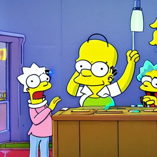 Squid Game (2021) episode featuring The Simpsons | Stable Diffusion ...