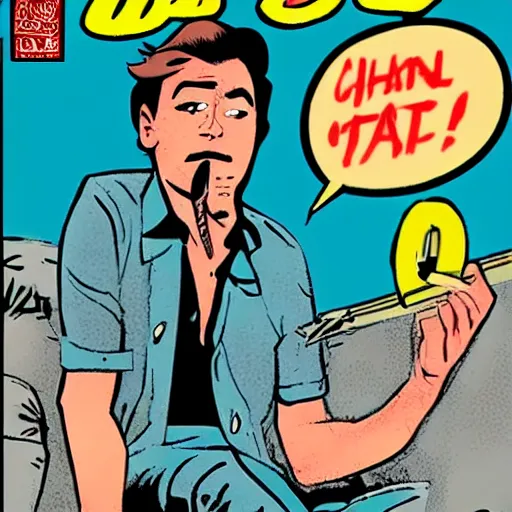 Kurt Cobaine smoking a joint, comic book | Stable Diffusion | OpenArt