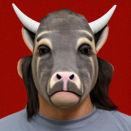bull headed human, mugshot | Stable Diffusion | OpenArt