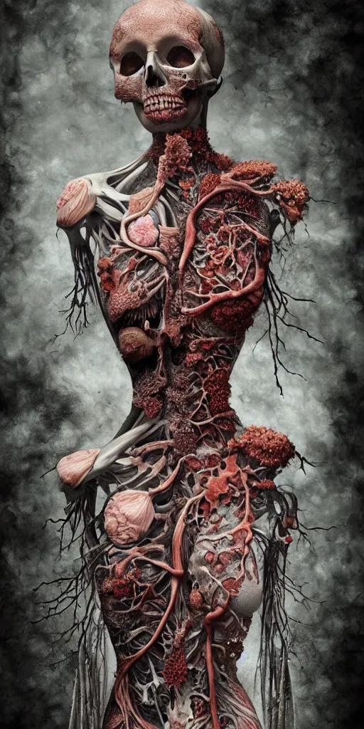 a very sad and detailed rotten woman corpse with | Stable Diffusion