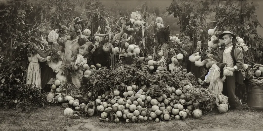 vegetable circus. vintage photo. hyper detail. 8 k | Stable Diffusion ...