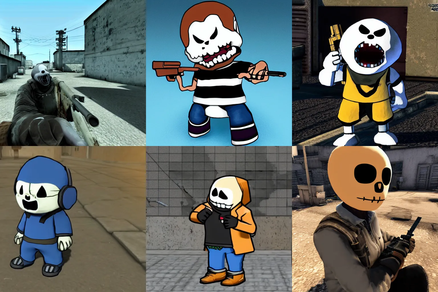 Sans from Undertale in Counter Strike: Global Offensive | Stable Diffusion | OpenArt