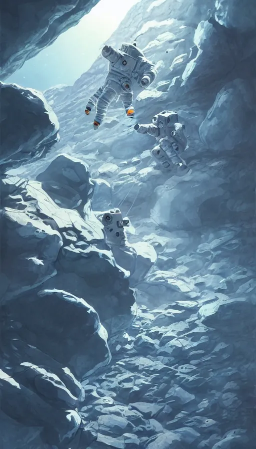 a beautiful artwork illustration, astronauts discover | Stable ...