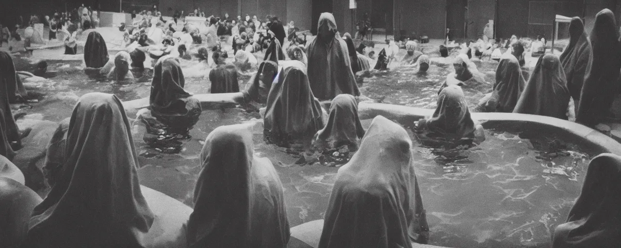 3 5 mm film photo of ritual occult gathering in a | Stable Diffusion ...