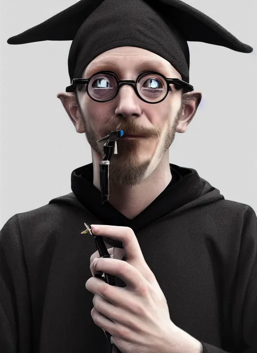 an anthropomorphic beautiful male scientist portrait | Stable Diffusion ...