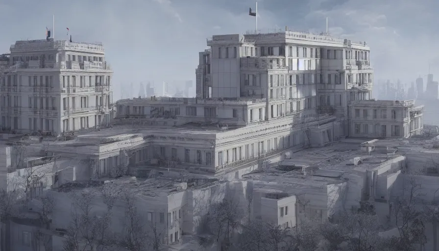 white house turned into german concrete fortress with | Stable ...