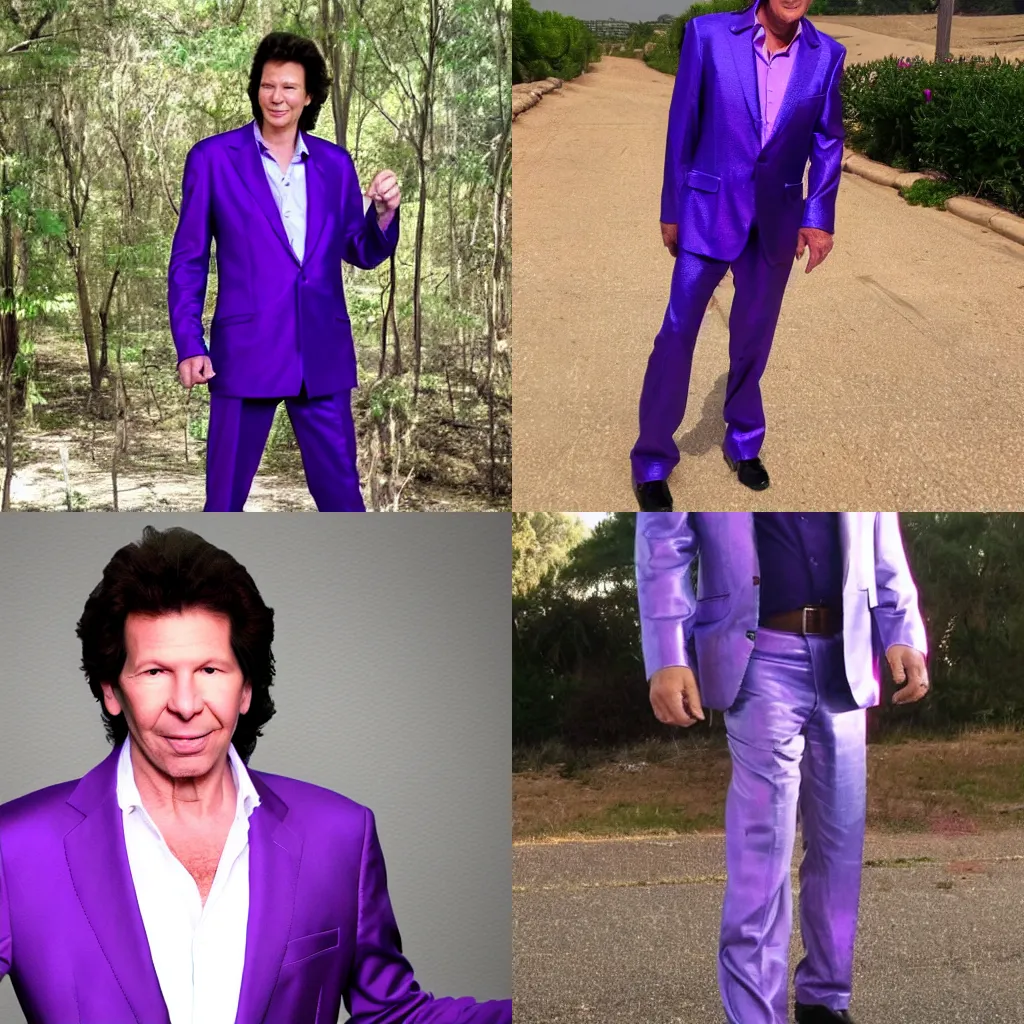 neil breen in a shimmering purple suit | Stable Diffusion | OpenArt
