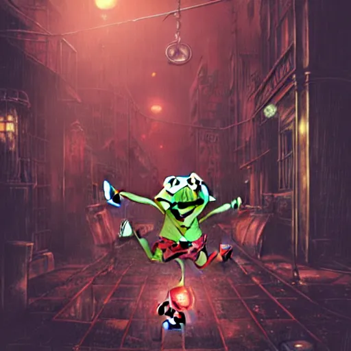 High resolution DSLR photograph of Kermit The Frog as | Stable ...