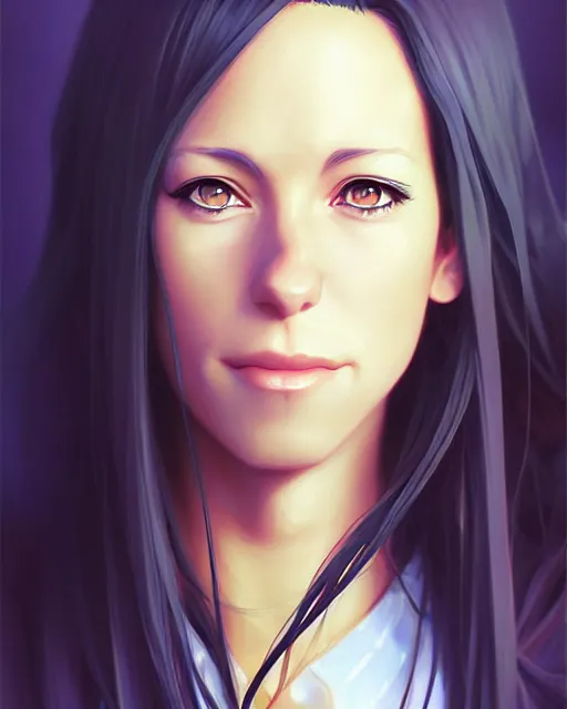 anime portrait of Alanis Morissette by Stanley Artgerm | Stable ...