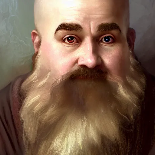 detailed portrait painting of dwarf scholar with long | Stable ...