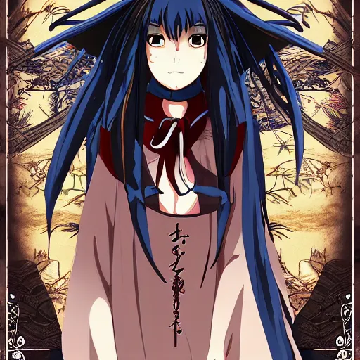 portrait of the witch of the holy night, anime fantasy | Stable ...