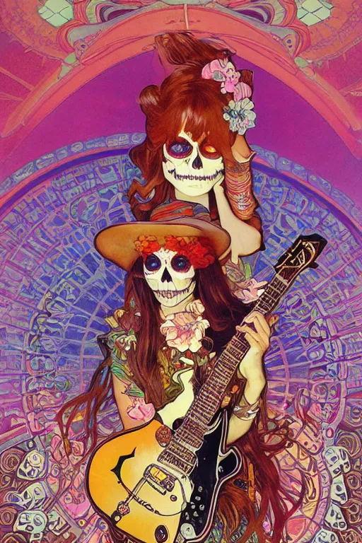 realistic detailed psychedelic poster art of a cute | Stable Diffusion ...