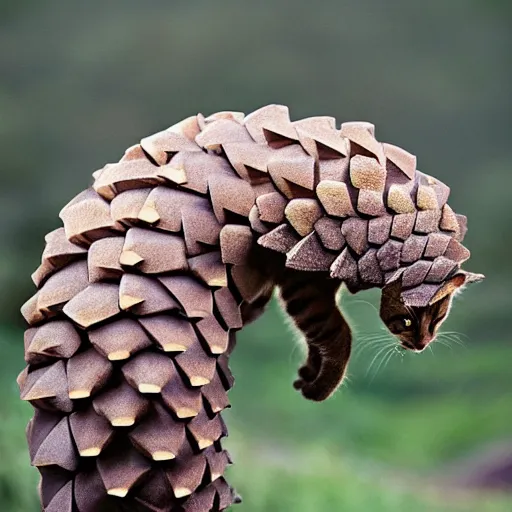 a Cat with the armor of a pangolin, national | Stable Diffusion | OpenArt