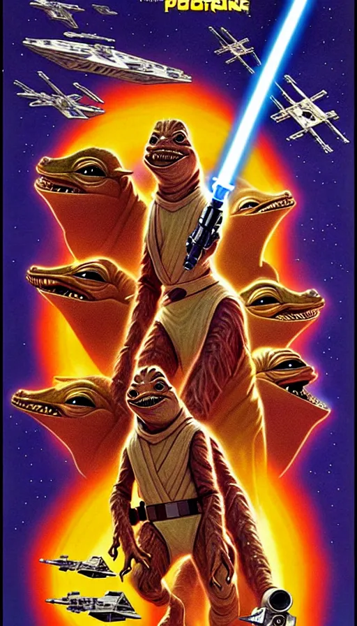 movie poster for the new star wars movie jarjar in | Stable Diffusion ...