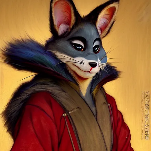 a portrait of a male splinter ninja in a red kimono in | Stable ...