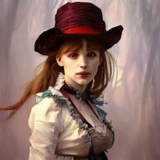 close up portrait of alice in wonderland, dramatic | Stable Diffusion ...