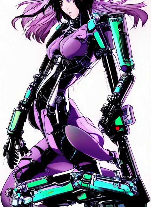 a beautiful cybernetic girl in the style of ghost in | Stable Diffusion | OpenArt