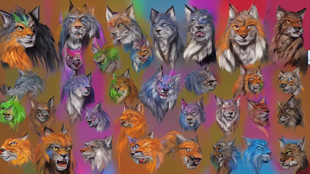 colorful and vivid character sheet for a handsome | Stable Diffusion ...