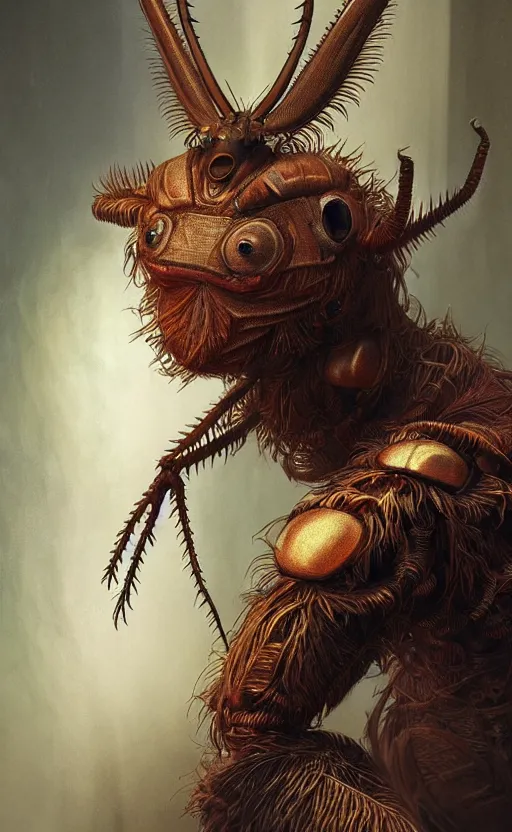 portrait of a cockroach humanoid creature, insect | Stable Diffusion ...