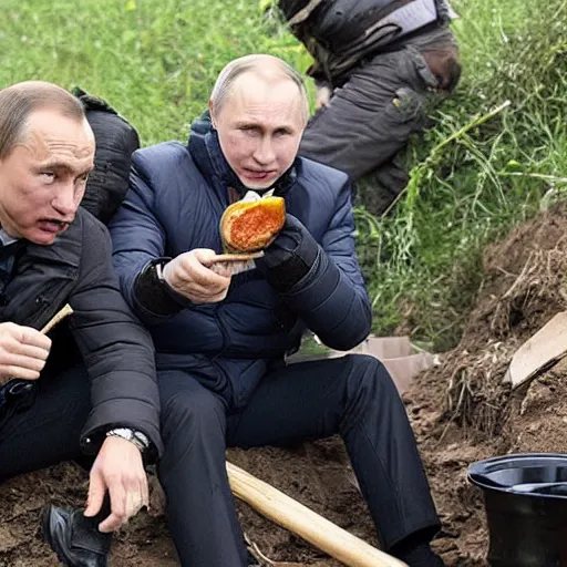 Vladimir Putin and Vladimir Zelensky are sitting in a | Stable ...