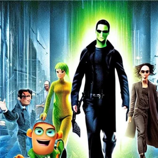 the matrix pixar movie. | Stable Diffusion
