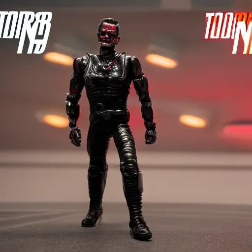 The T800 terminator wears a red woman dress, 4k, ultra | Stable Diffusion