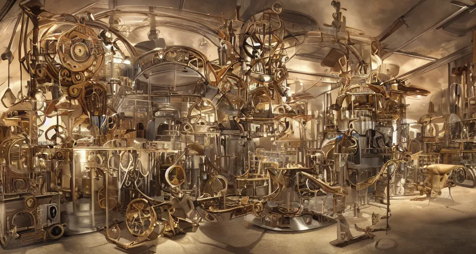 a complex machine that makes bagels, detailed 3 d | Stable Diffusion ...