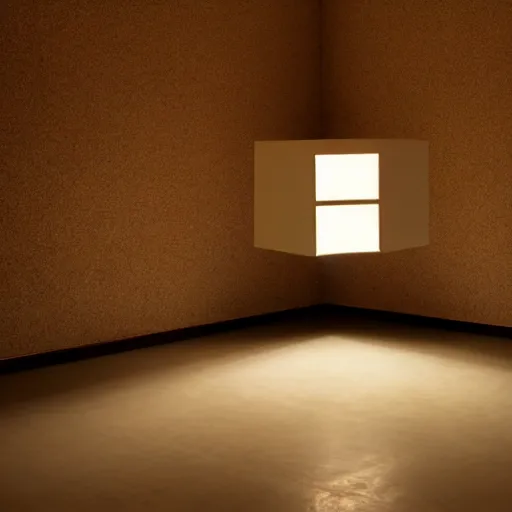 a cube in a room with one light | Stable Diffusion | OpenArt