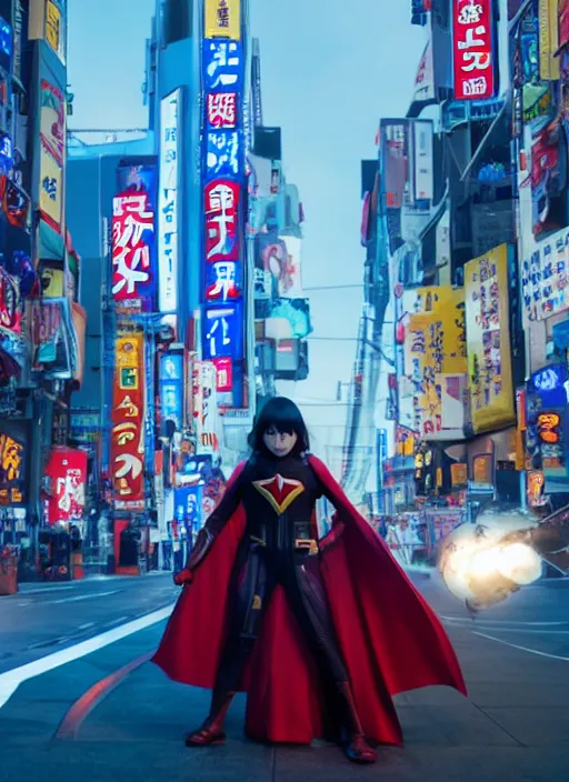 a still of Japanese actress Nana Komatsu as Ms. Marvel | Stable Diffusion