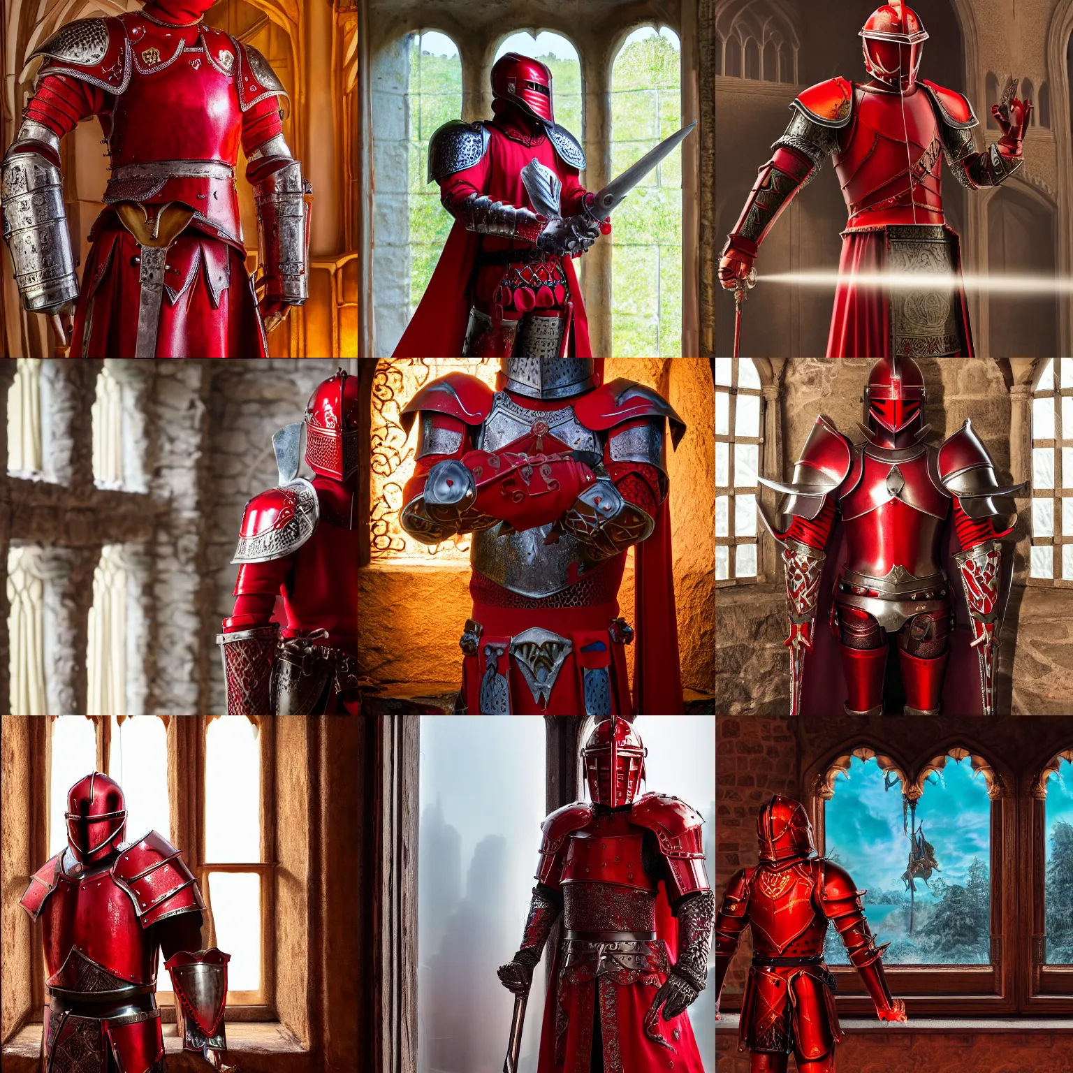 red knight, fantasy paladin, intricate legendary | Stable Diffusion ...
