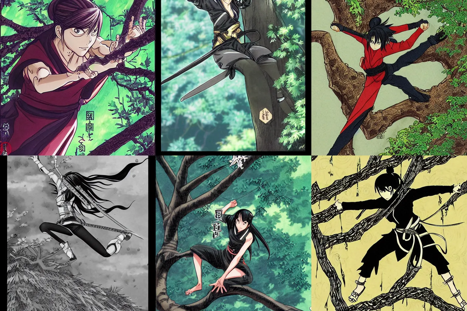 '2D graphic design , madara with chains , staying on | Stable Diffusion | OpenArt