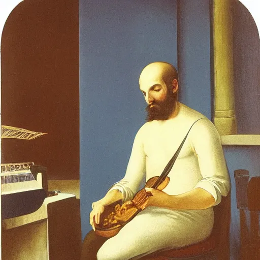 the musician moby melville eating blueberries in a | Stable Diffusion ...