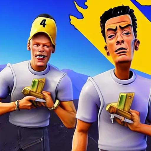 “Beavis and Butthead in Fortnite, hyper realistic 4K” | Stable ...