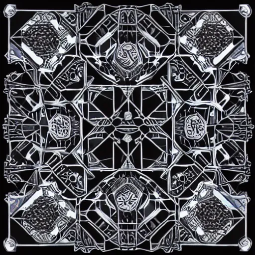 chaos pattern + technology + multi material + 8k | Stable Diffusion